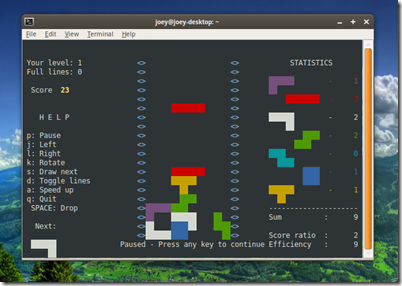 How to Play Tetris in the Linux Terminal